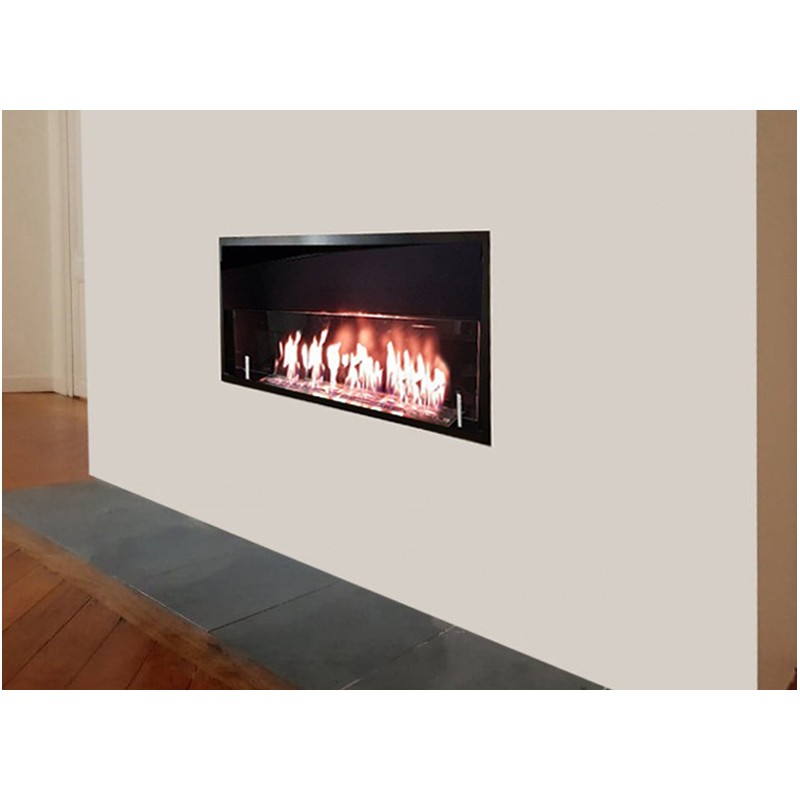 Cheminée éthanol encastrable Foyer 16/9 100 L - Direct Cheminée