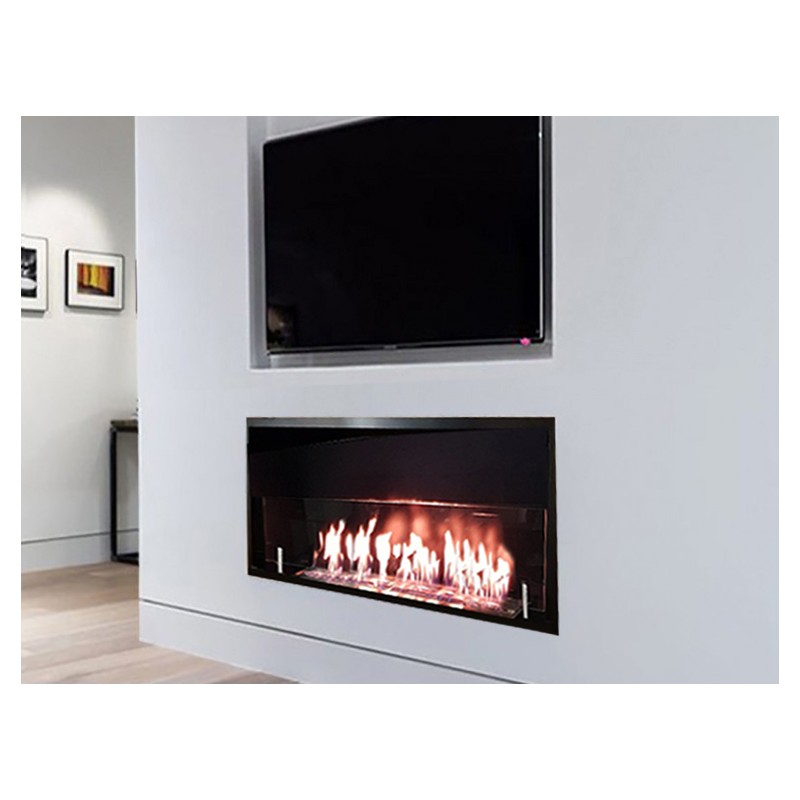 Cheminée éthanol encastrable Foyer 16/9 100 L - Direct Cheminée