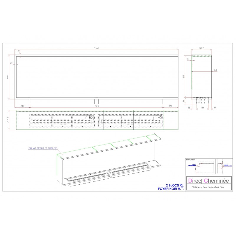 Cheminée sur mesure