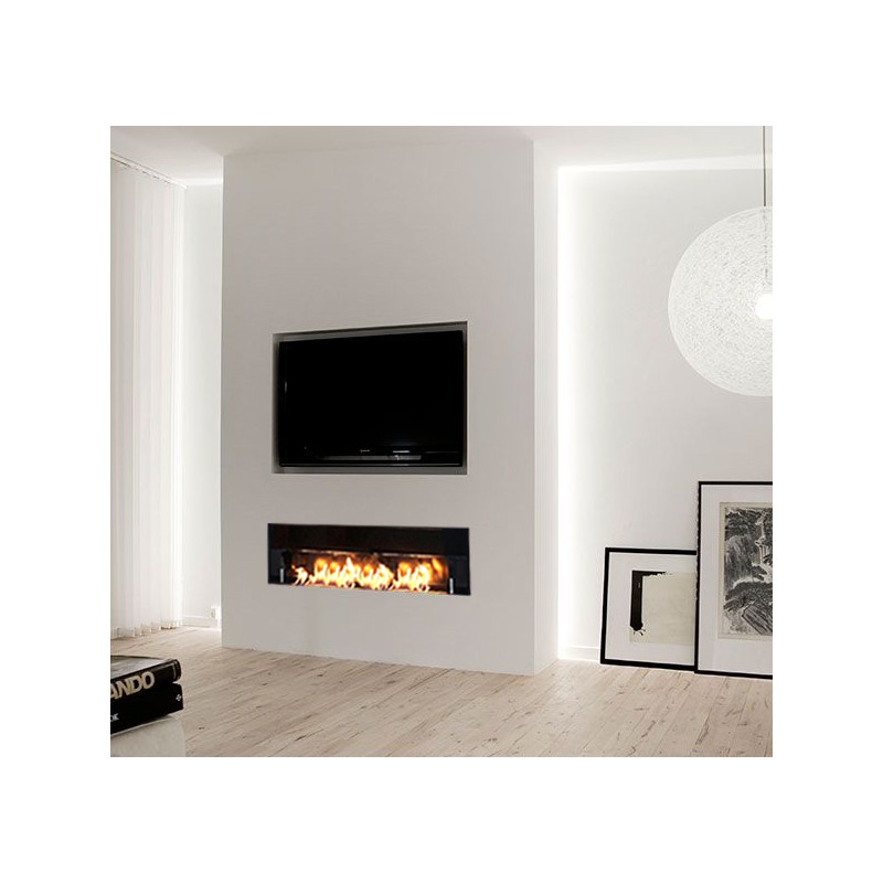 Cheminée éthanol encastrable Foyer 16/9 130 XL - Direct Cheminée