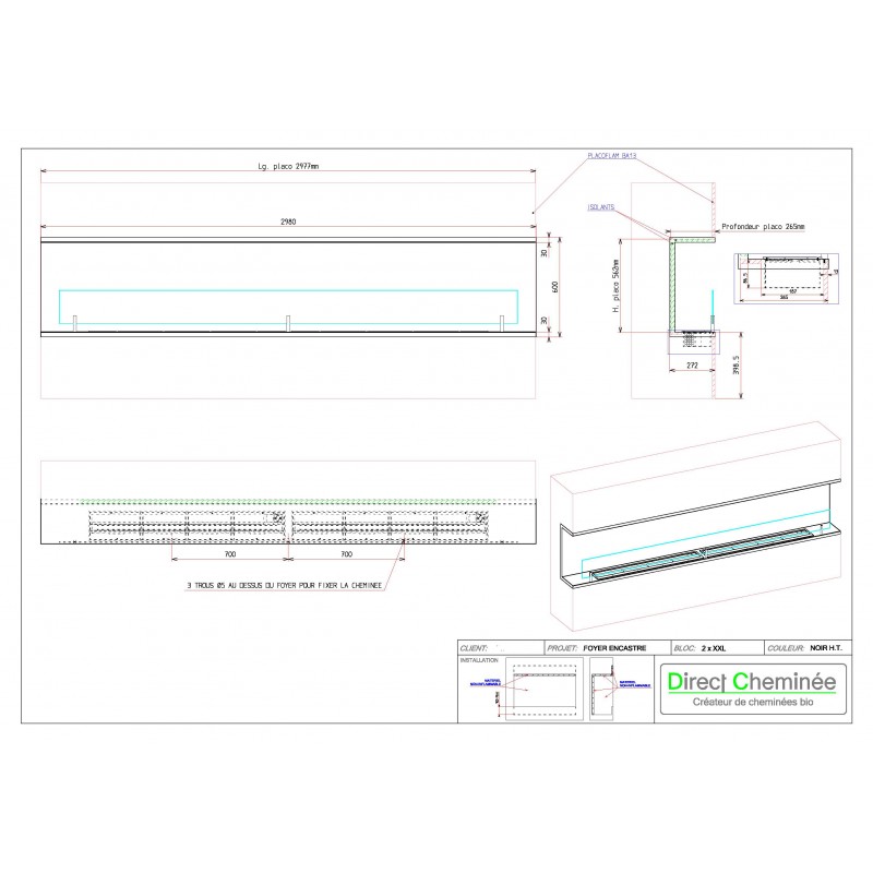 Cheminée sur mesure