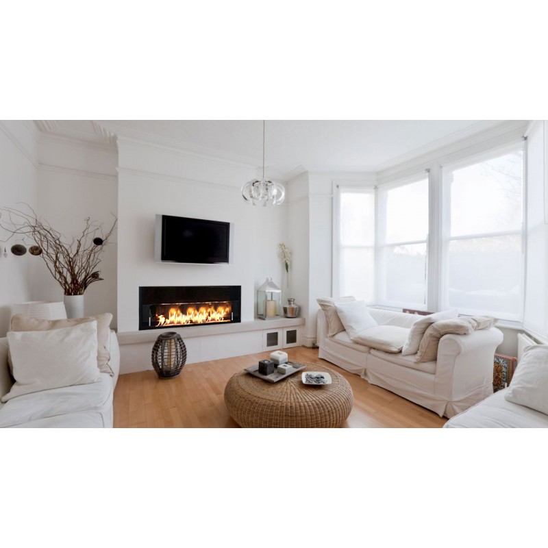 Cheminée éthanol encastrable Foyer 16/9 130 XL - Direct Cheminée