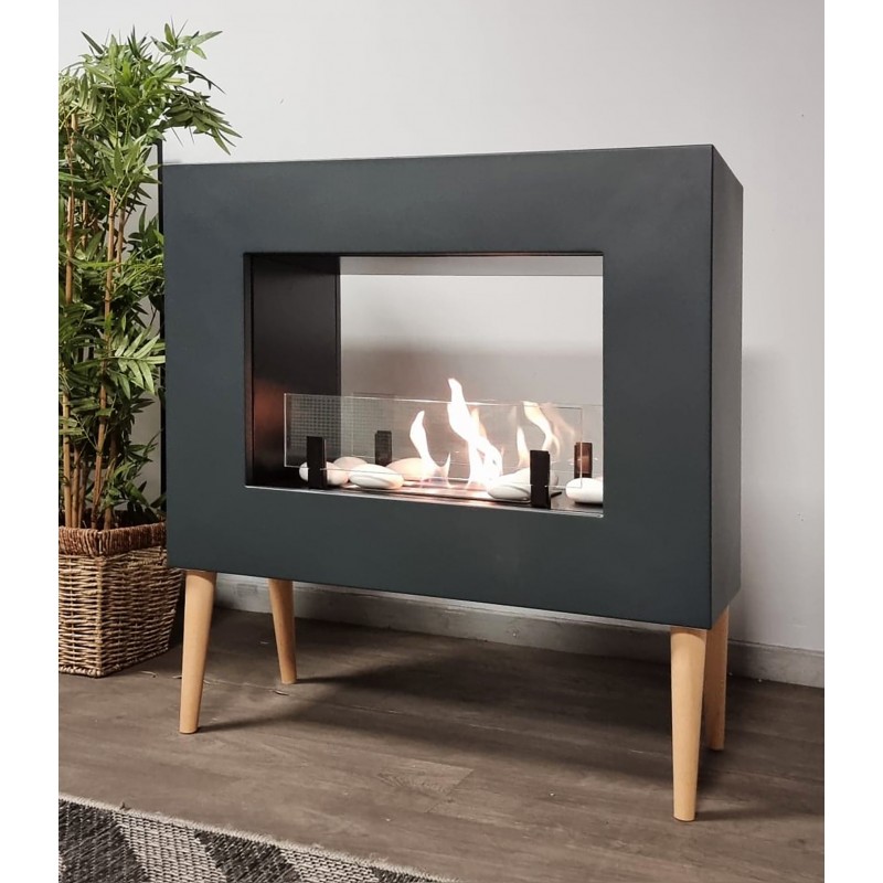Cheminée éthanol à poser LUNA L - Direct Cheminée